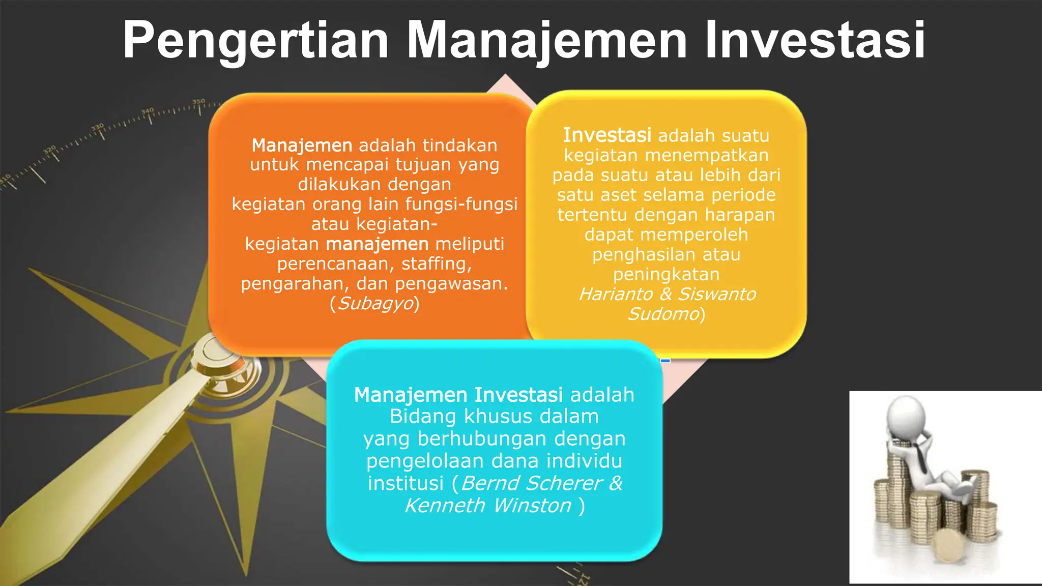 MANAJEMEN INVESTASI PERTEMUAN ke satu .. | PPTX