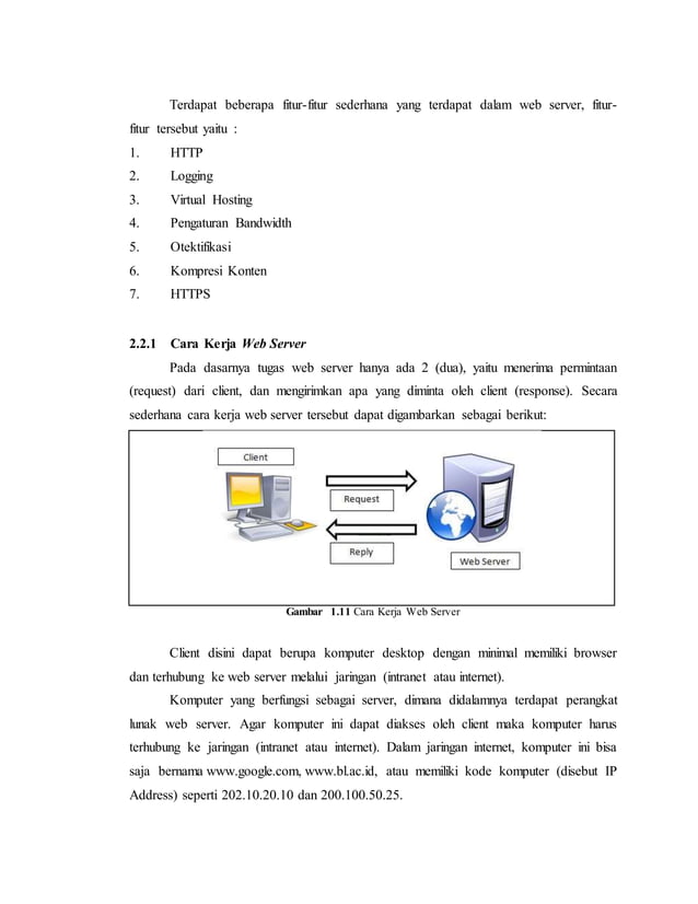 Manajemen jaringan server web server | PDF