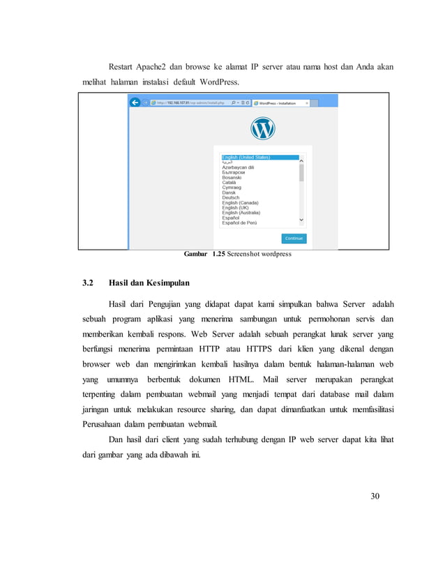 Manajemen jaringan server web server | PDF
