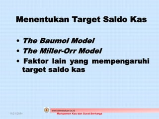 Manajemen Kas | PPTX