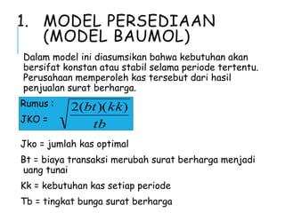 MANAJEMEN KAS & SURAT BERHARGA.ppt