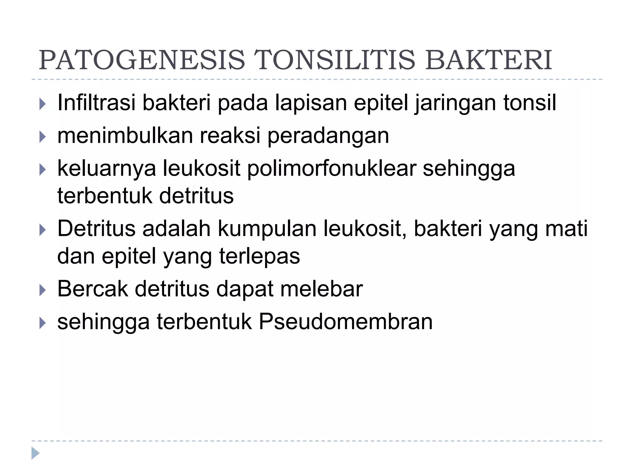 Manajemen kasus tonsilitis | PPTX