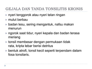 Manajemen kasus tonsilitis | PPTX