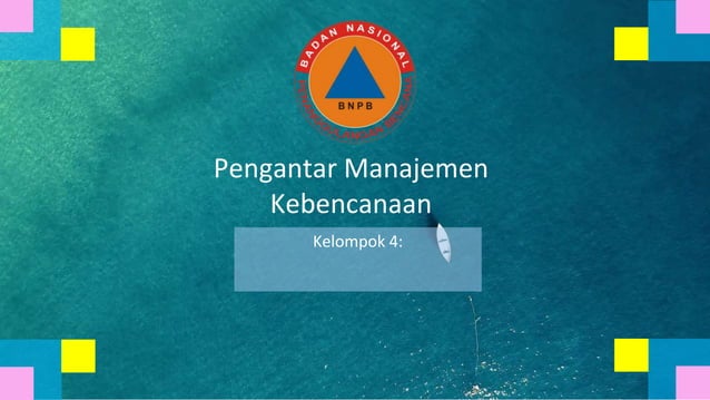 Manajemen penanggulangan bencana di Indonesia.pptx