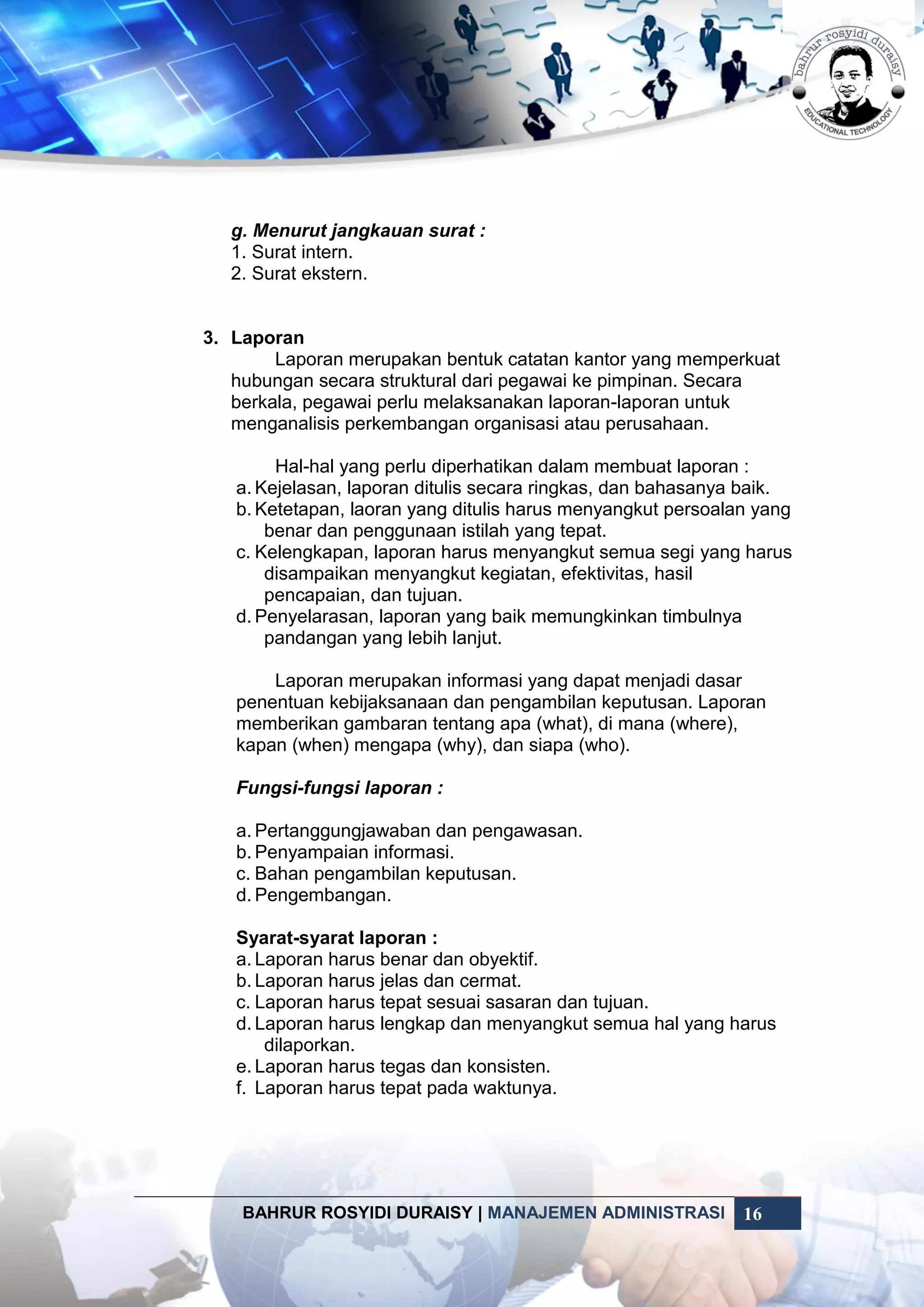 Manajemen kesekretariatan organisasi | PDF