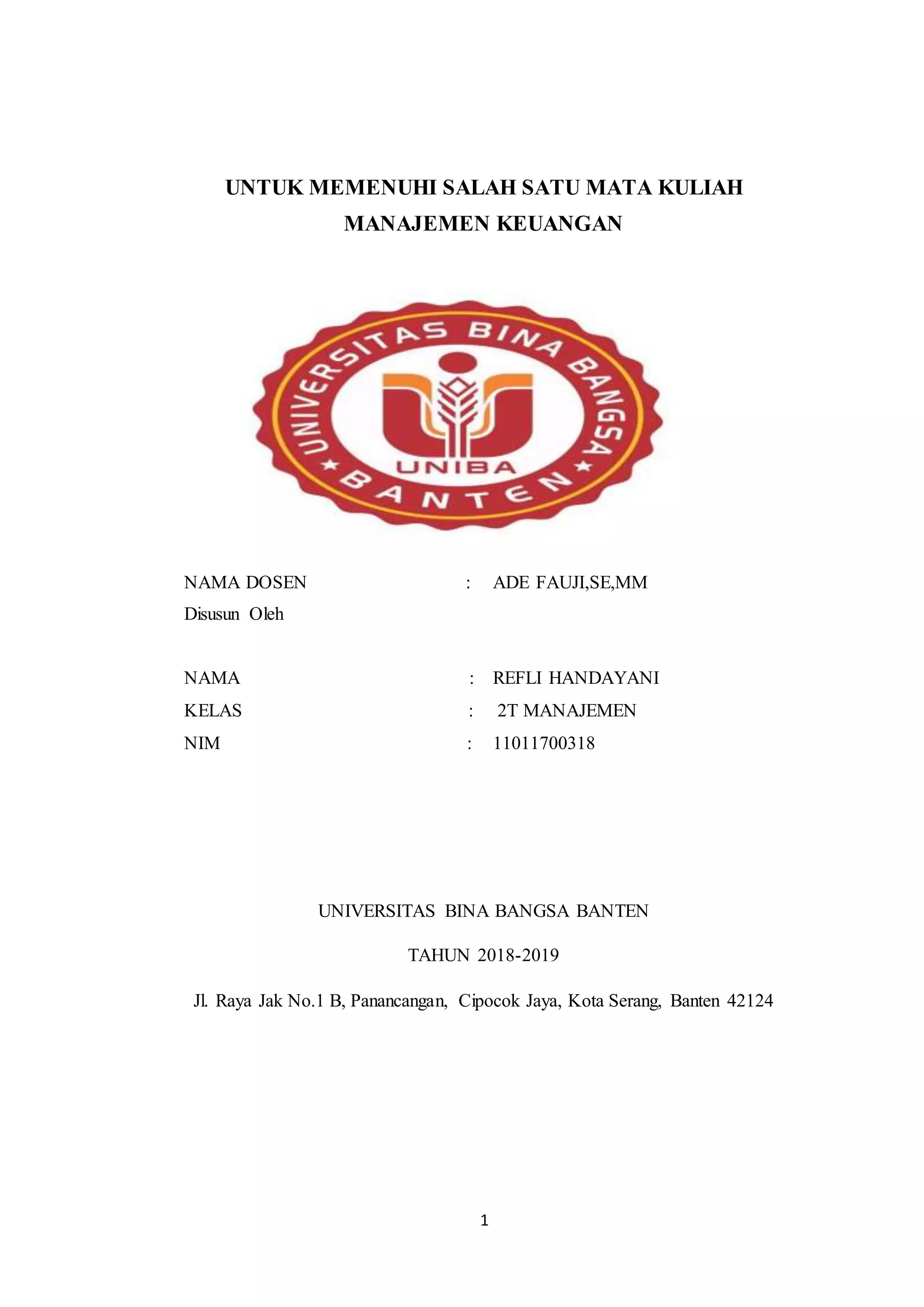 Manajemen keuangan 2 revisi | PDF