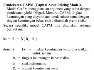 Manajemen keuangan bab 11 | PPT