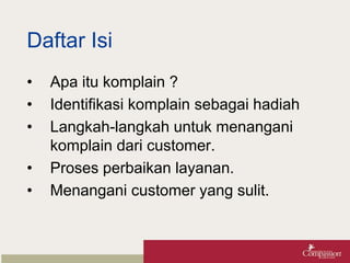 Complaint management process | PPTX