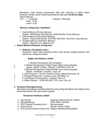 Manajemen komputer | PDF