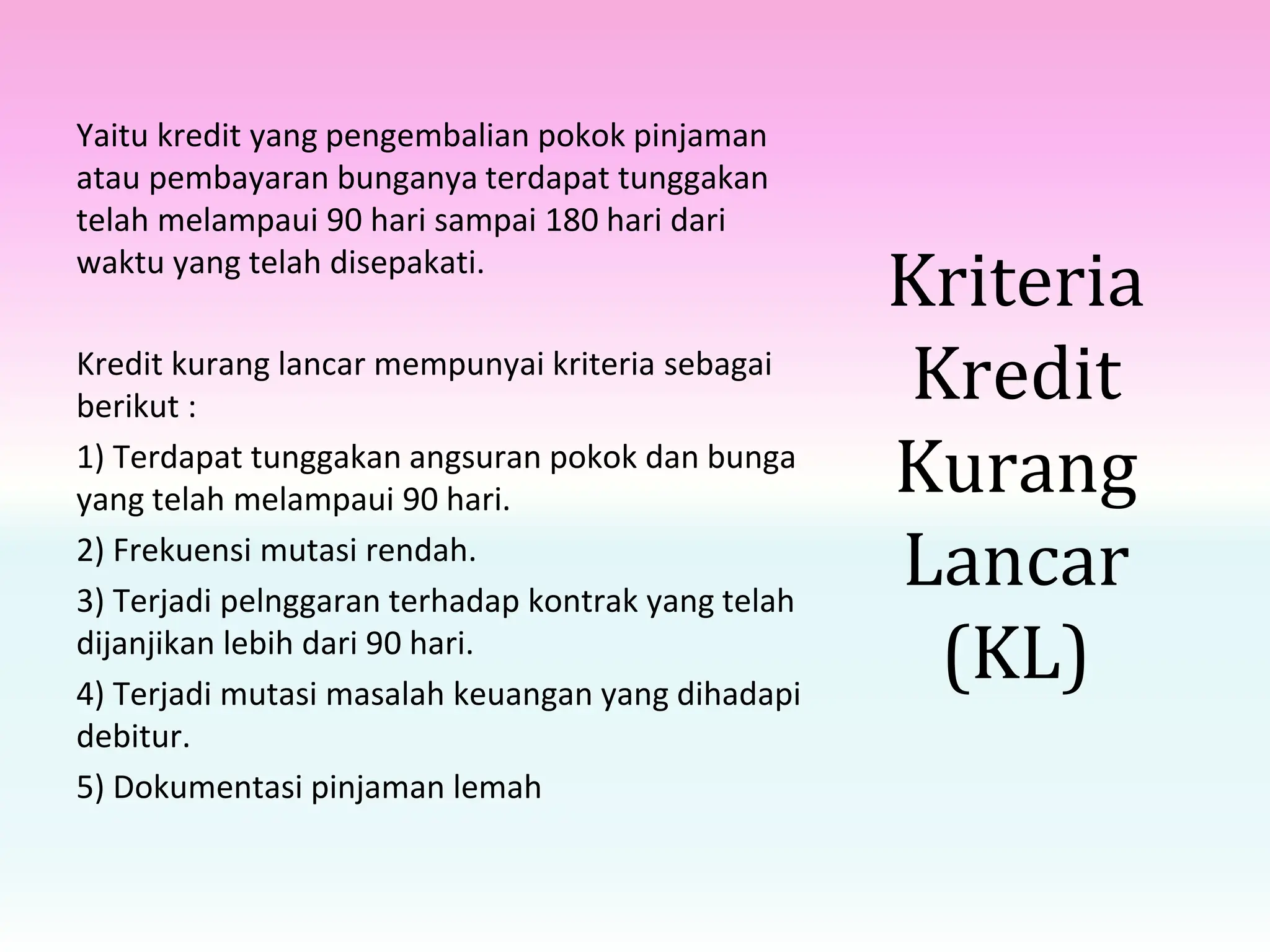 Manajemen kredit dan macam-macam kredit di Indonesia | PPT