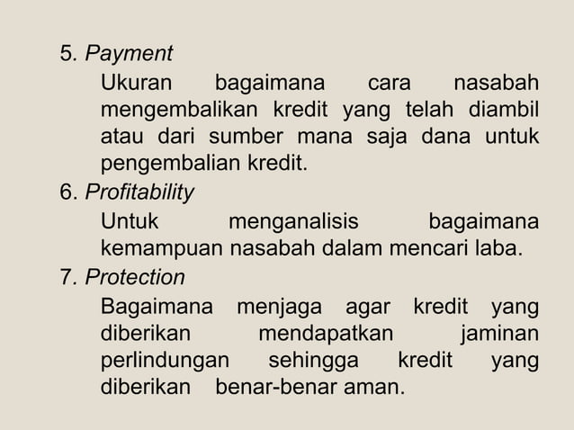 Manajemen kredit dan macam-macam kredit di Indonesia | PPT