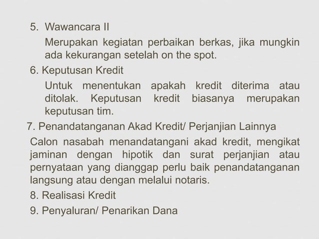 Manajemen kredit dan macam-macam kredit di Indonesia | PPT