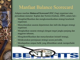 Manajemen kualitas "Balanced Scorecard" | PPTX
