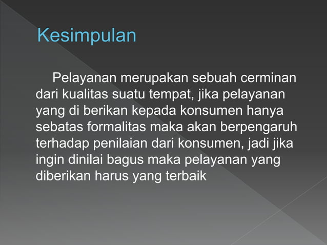 Manajemen kualitas pelayanan | PPTX