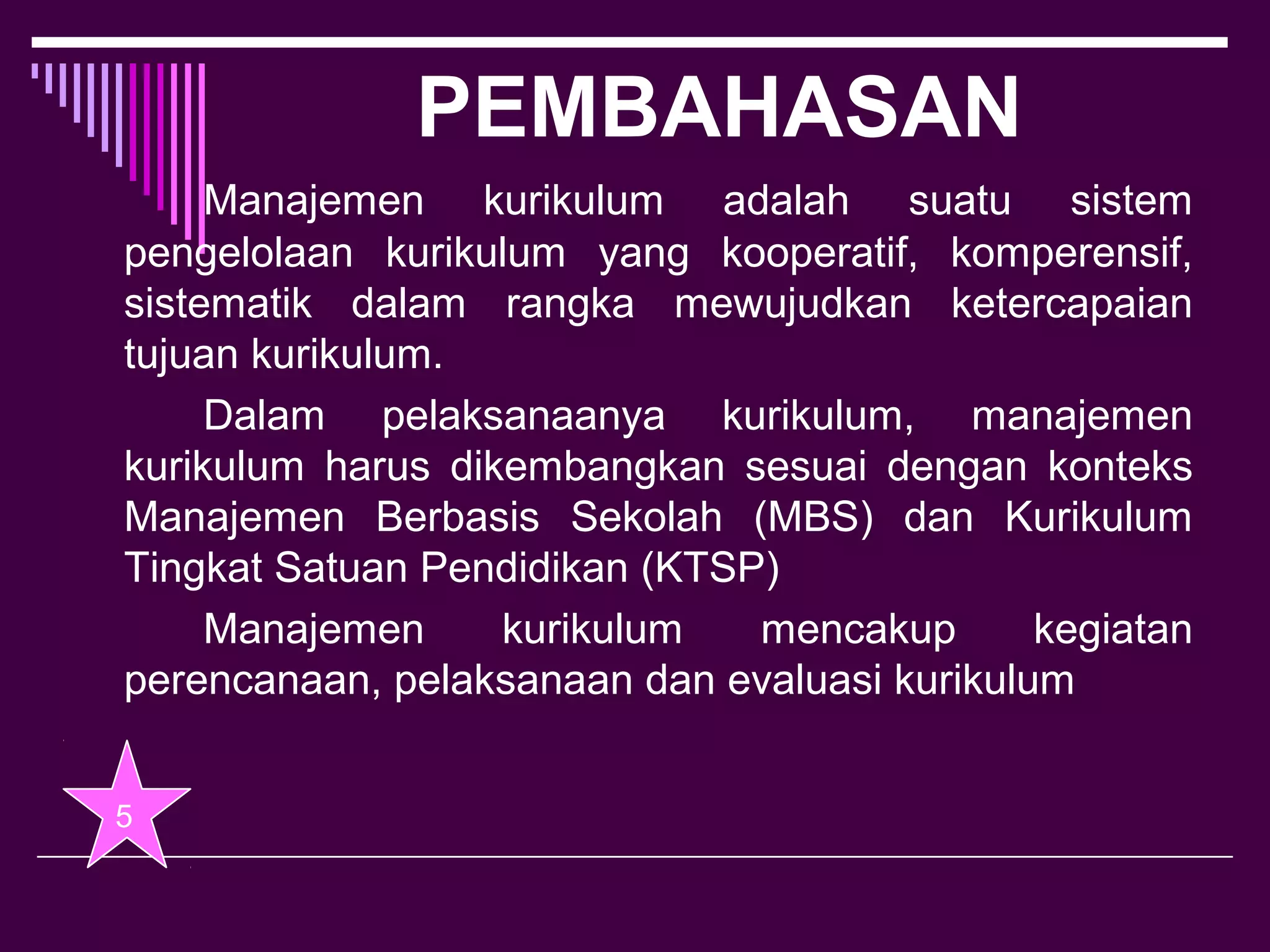 Manajemen kurikulum ppt | PPT
