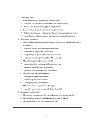 Manajemen lab dan bengkel | PDF