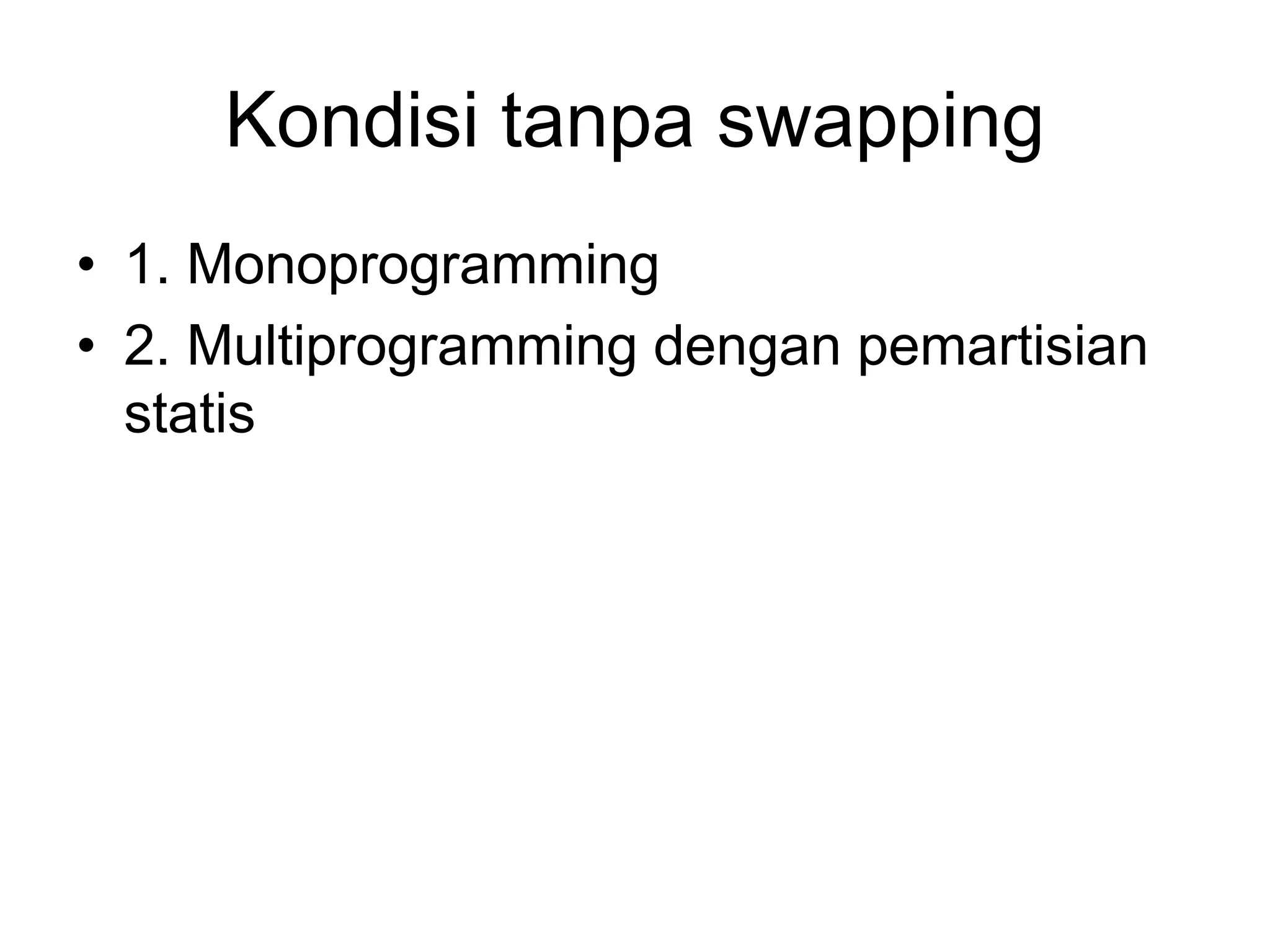 Manajemen memori | PPT