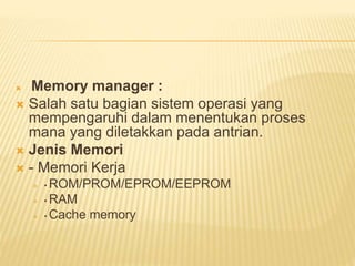 Helen Alida Abilio - Manajemen Memori | PPT