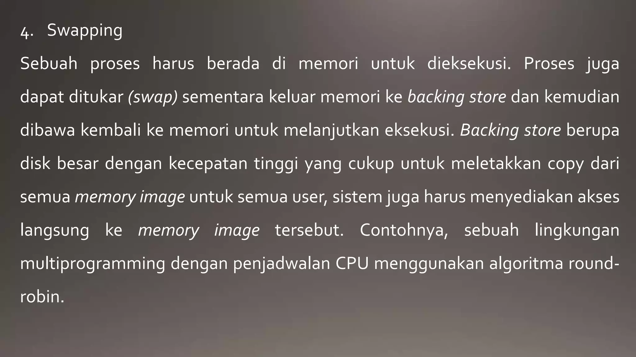 Manajemen Memory | PPTX