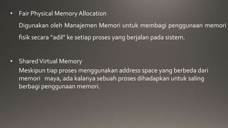 Manajemen Memory | PPTX