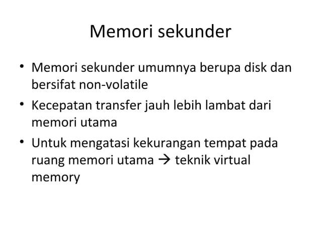 Manajemen memory dan Swapping | PPT