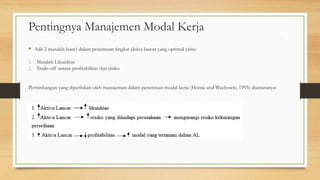 Pengertian, Konsep dan Jenis Modal Kerja | PPTX