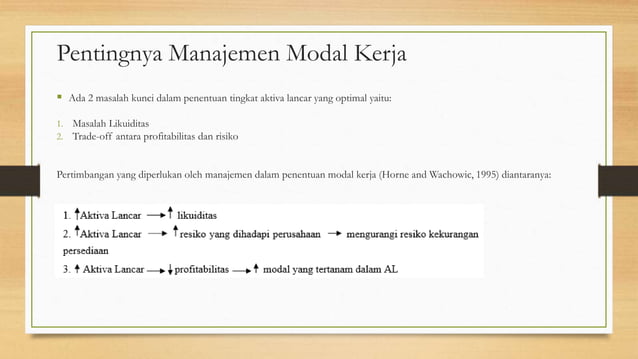 Pengertian, Konsep dan Jenis Modal Kerja | PPTX
