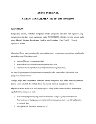 Manajemen mutu | PDF