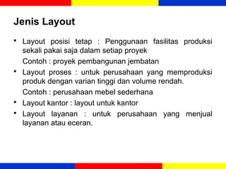EKMA 4215 - Manajemen Operasi Modul 3 - Desain Proses dan Layout | PPT