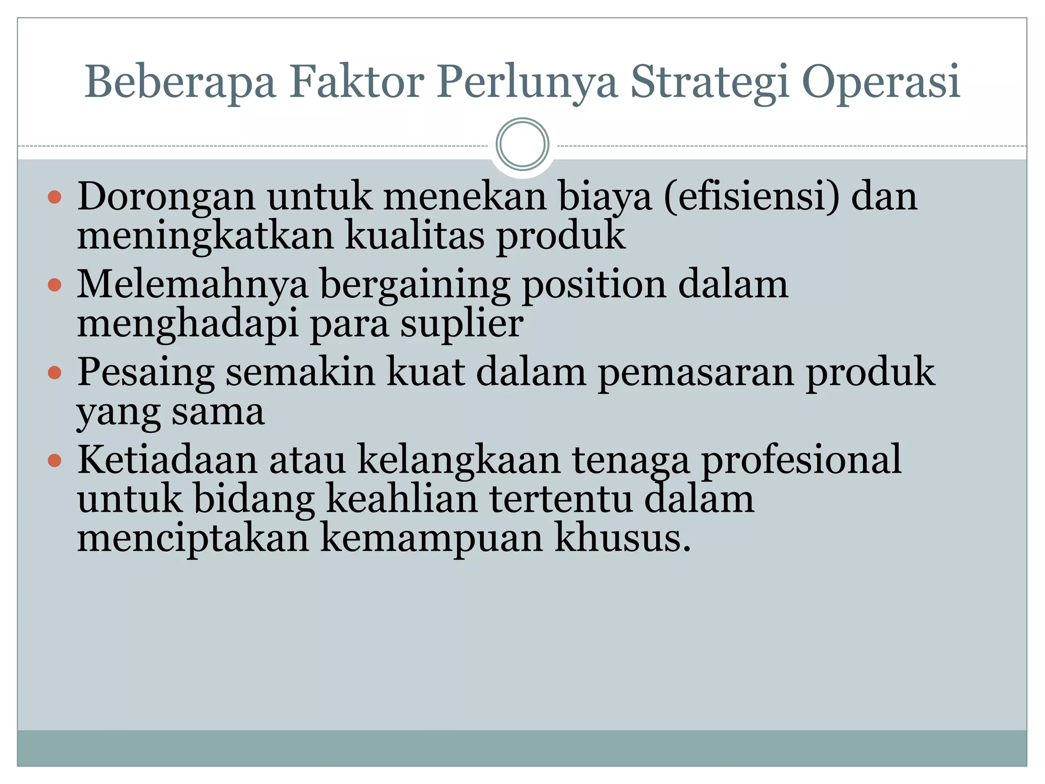 Manajemen operasional | PPTX