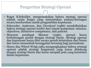 Manajemen operasional | PPTX