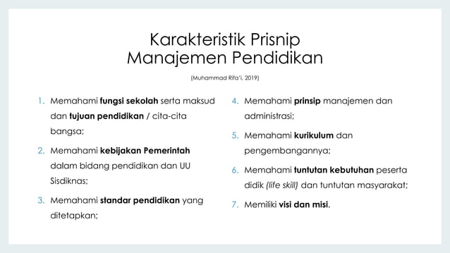Manajemen Organisasi Bidang Pendidikan (Presentasi) | PDF