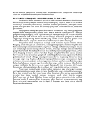 Manajemen pada perkebunan kelapa sawit | DOCX