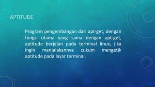 Manajemen paket linux | PPTX