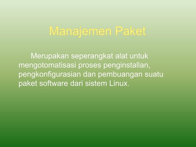 Manajemen paket pada debian wheezy | PPT
