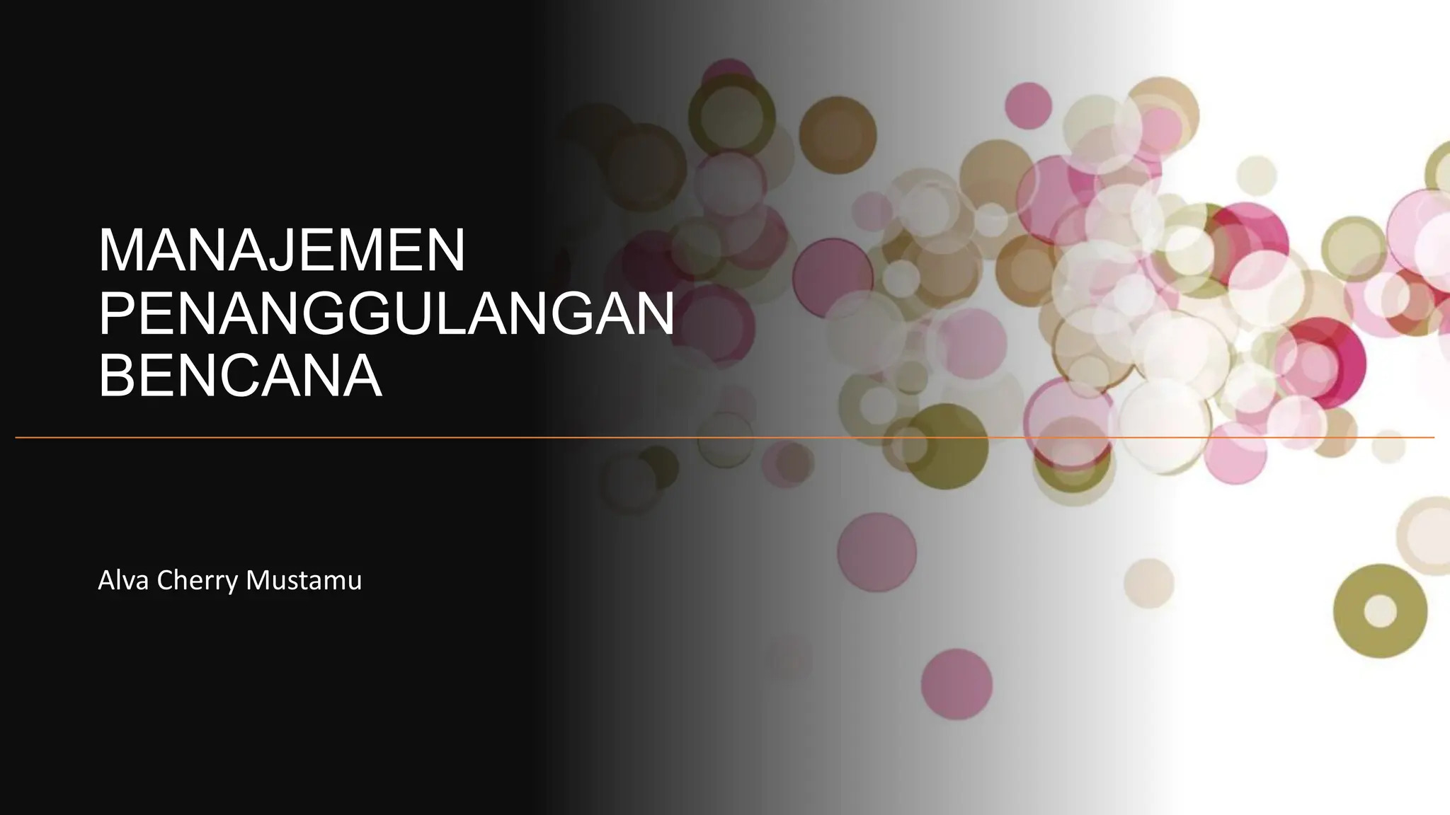 MANAJEMEN PENANGGULANGAN BENCANA .pptx