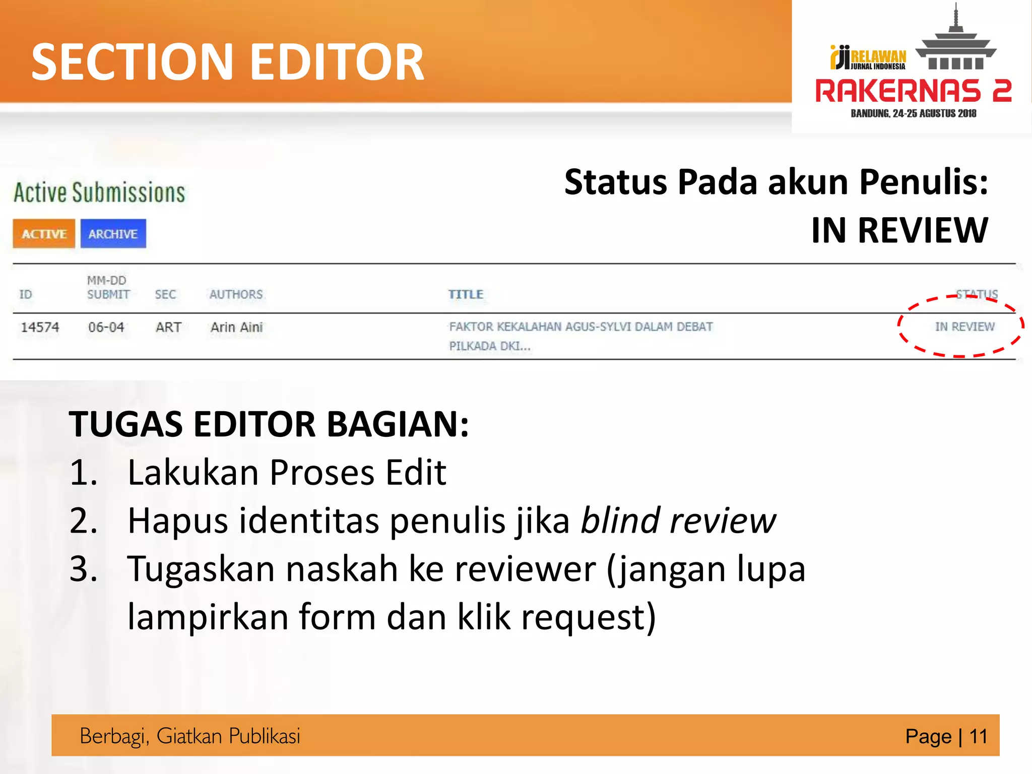 MANAJEMEN PENERBITAN PADA OJS 2.X | PDF