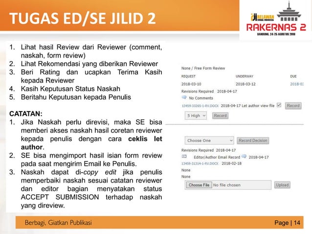 MANAJEMEN PENERBITAN PADA OJS 2.X | PDF