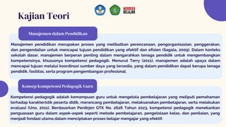 Manajemen Peningkatan Kompetensi Pedagogik Tenaga Pendidik di Sekolah ...