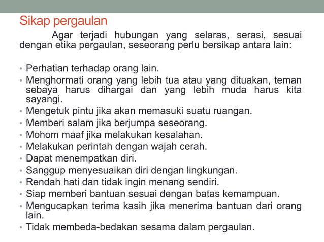 Manajemen pergaulan | PPTX