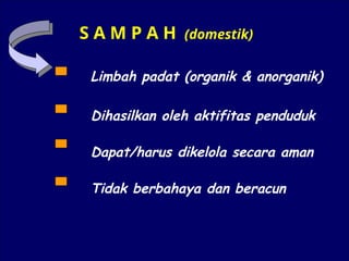 MANAJEMEN PERSAMPAHAN sampah di kabupaten atau kota | PPT