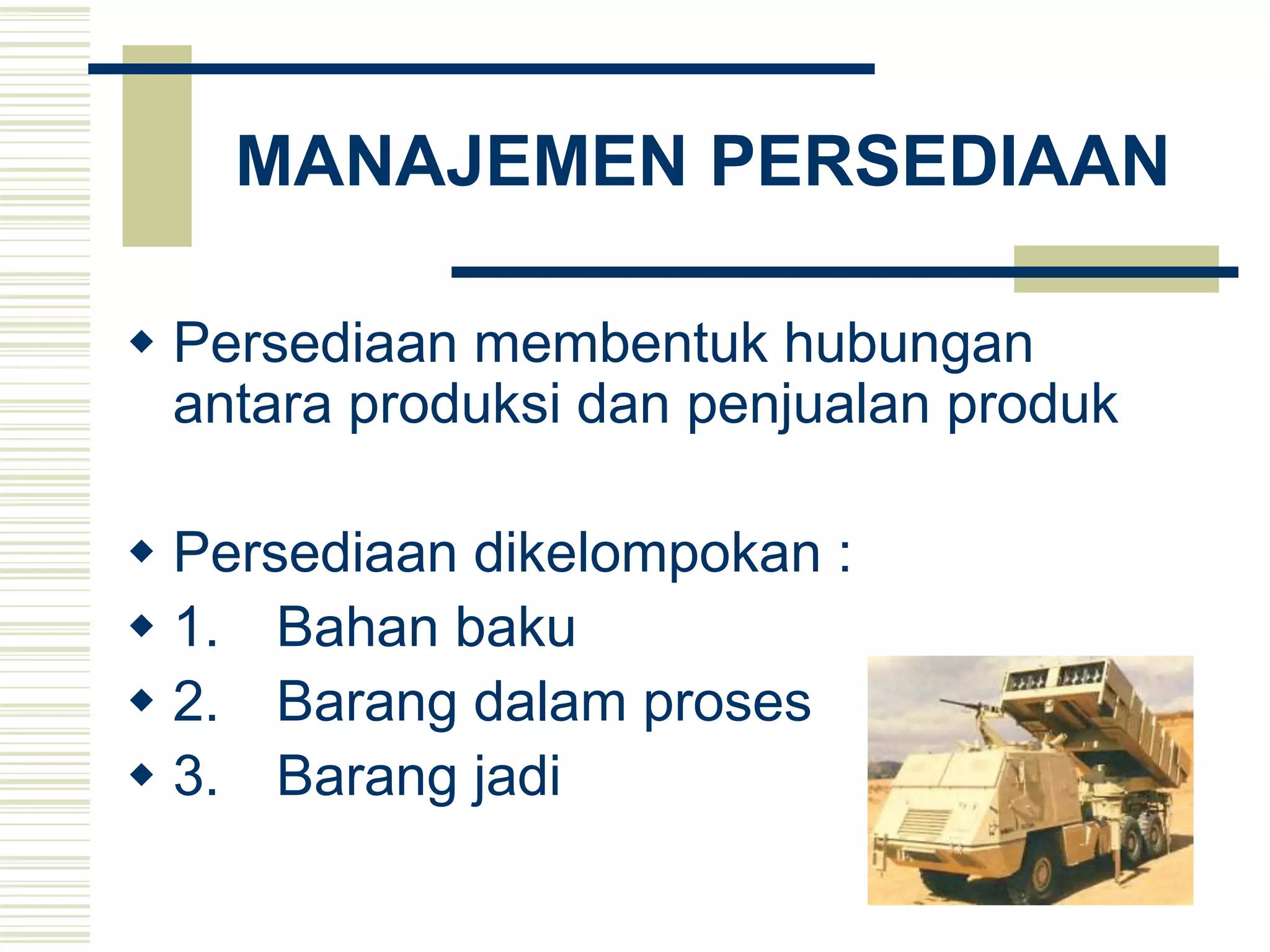 Manajemen persediaan | PPTX