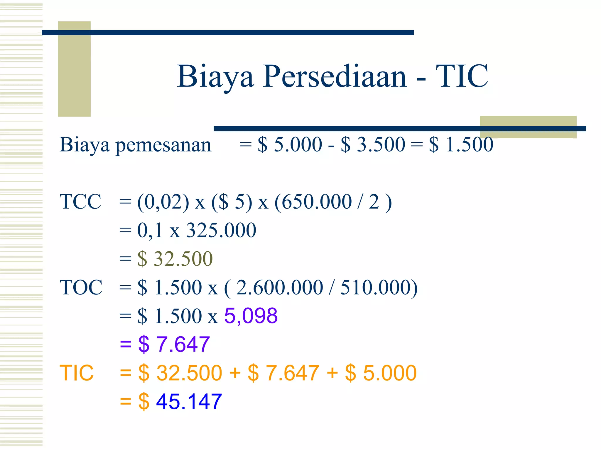 Manajemen persediaan | PPTX