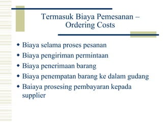 Manajemen persediaan | PPTX