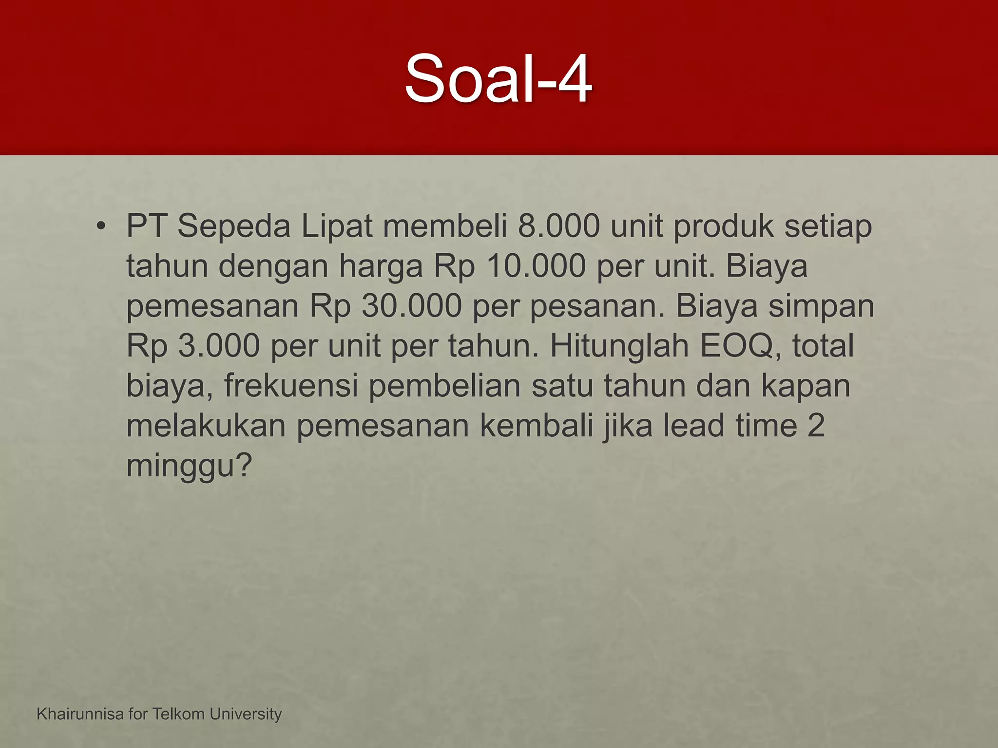 Manajemen persediaan | PPTX