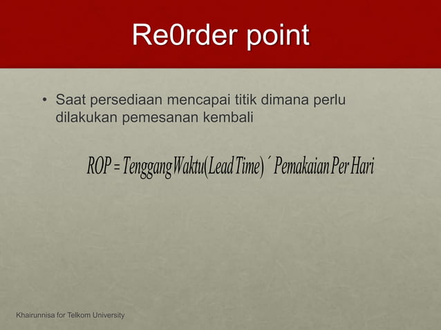 Manajemen persediaan | PPTX