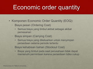 Manajemen persediaan | PPTX