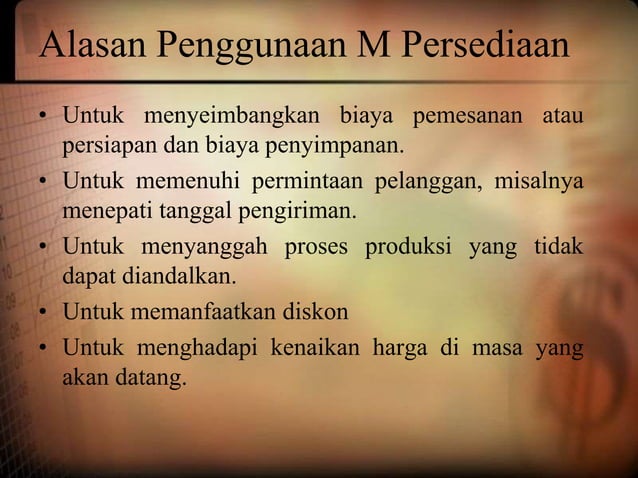 Manajemen persediaan | PPTX