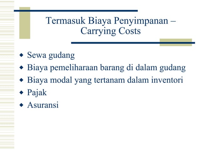 Manajemen persediaan 2 | PPT