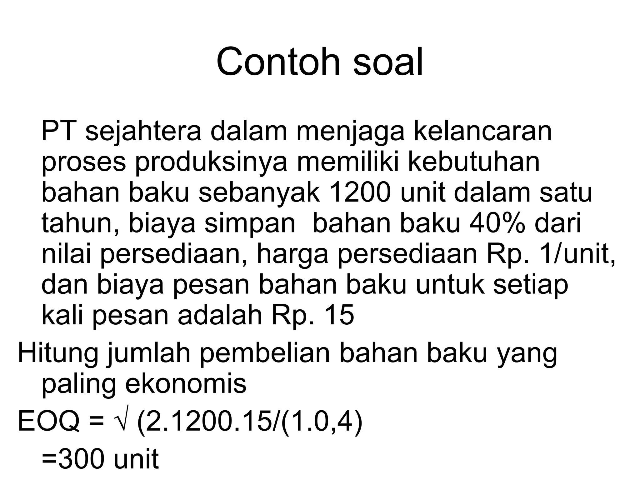 Manajemen persediaan | PPT